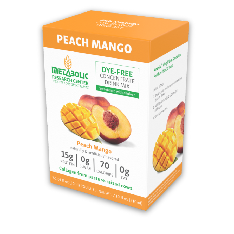 Peach Mango Dye-Free Protein Drink | Weight Loss MRC